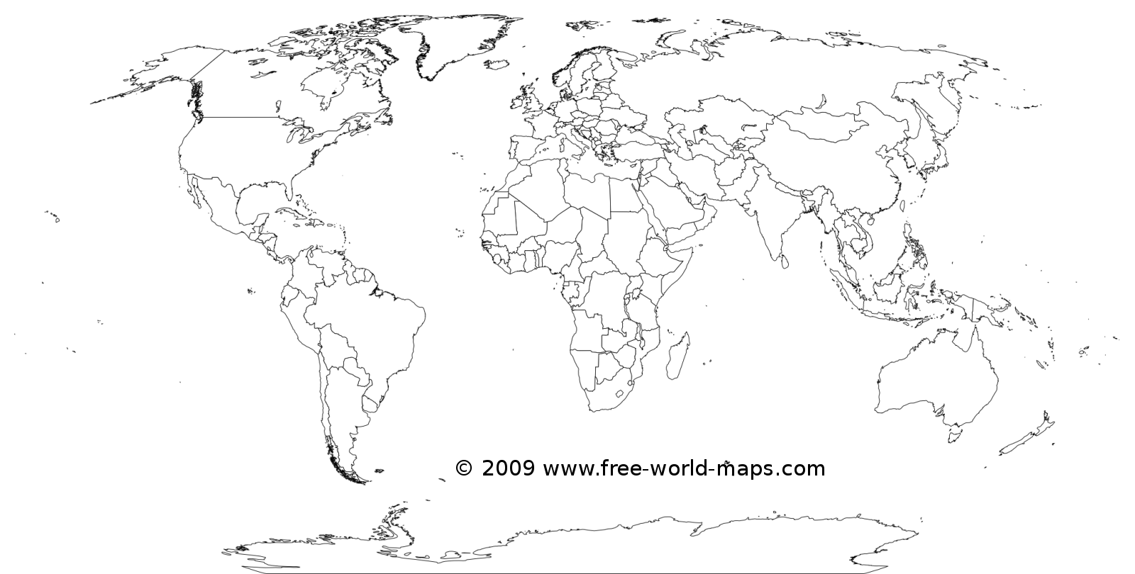 Printable white-transparent political blank world map C3 | Free world maps Printable white-transparent political blank world map C3 | Free world maps